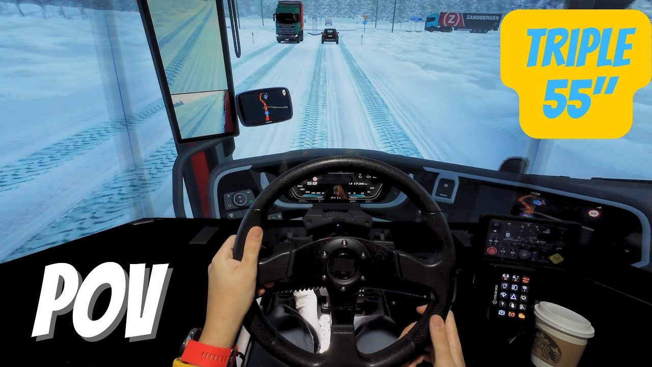 🇫🇮Delivering CARS on Finland's snowy roads | POV Truck Driving | Euro ...