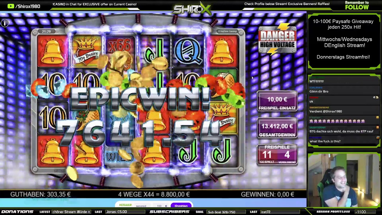 Danger High Voltage INSANE ULTRA BIG WIN Big Time Gaming - YouTube