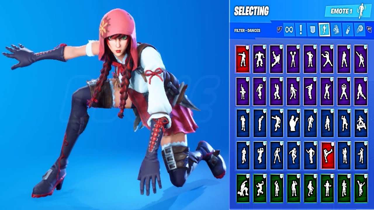 🔥 FABLE SKIN SHOWCASE WITH ALL FORTNITE DANCES & EMOTES 😱 - YouTube