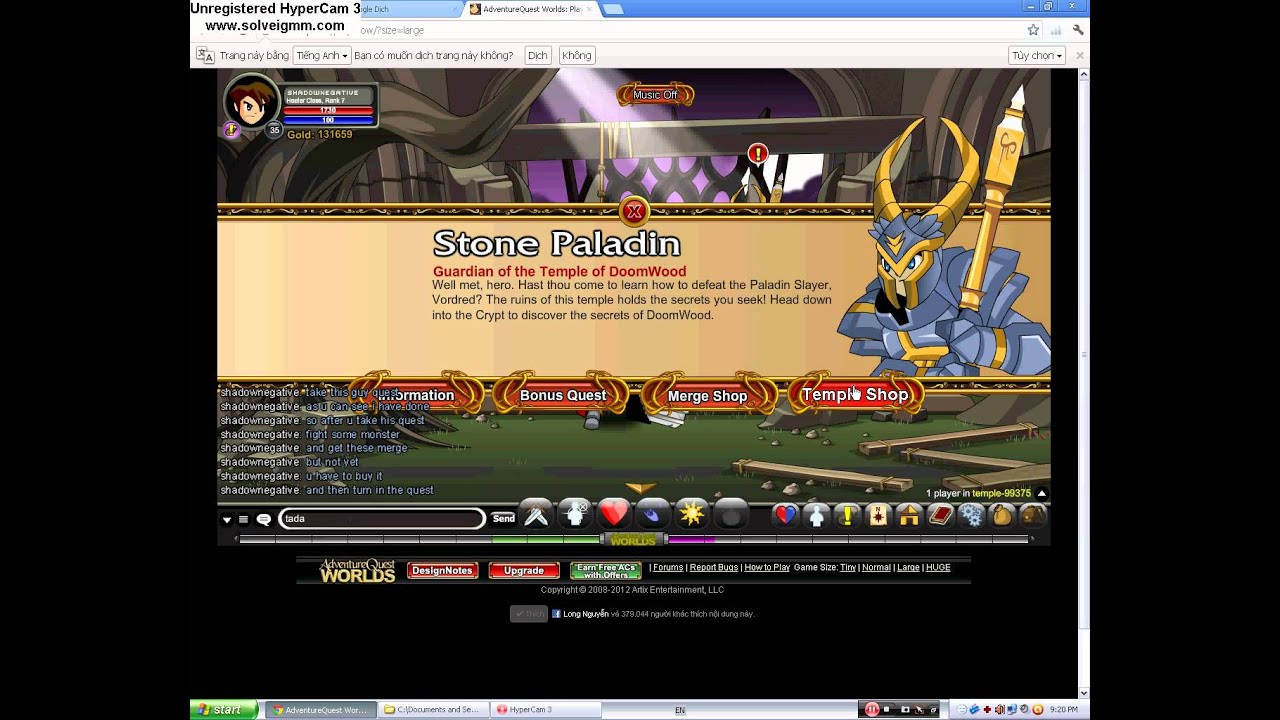 AQW How to get stone paladin armor,weapon and helm - YouTube