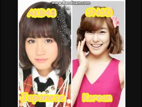 AKB48 Vs SNSD - YouTube