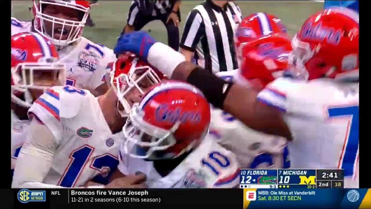 UF Gator Marching Band 12/29/18 - Stands snippets during ESPN TV ...