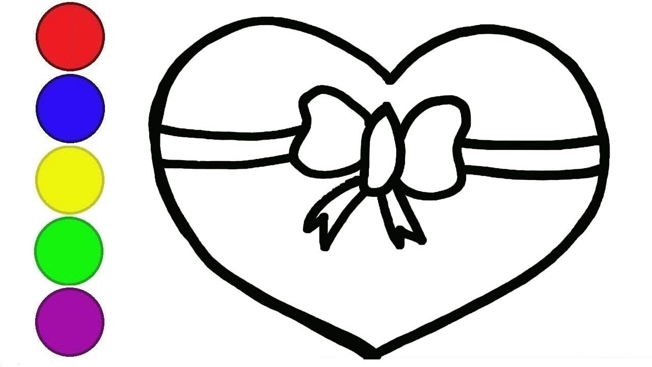 Bolalar uchun yurak rasm chizish | Сурет салу жүрек | How to Draw ...