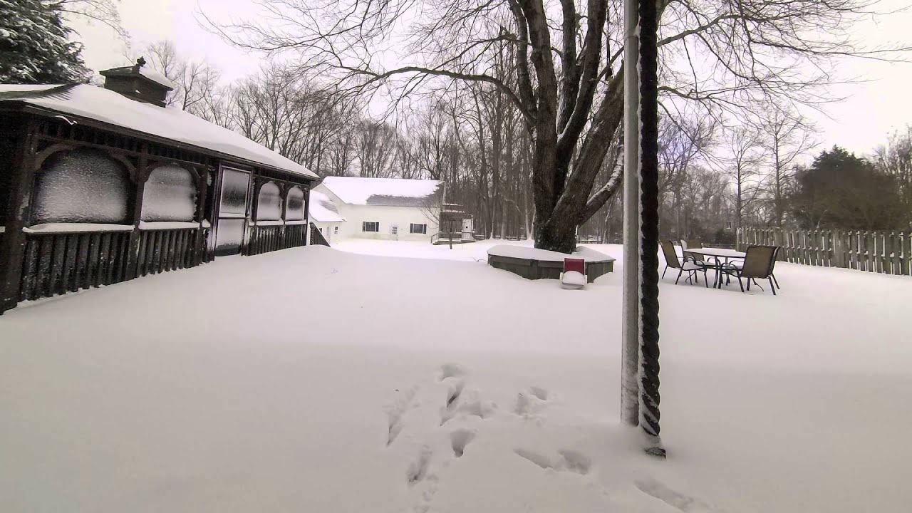 Winter Storm Jonas 2016 Time Lapse - YouTube