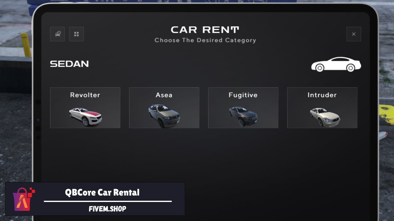 FiveM Car Rental Script | Car Rental FiveM #fivem #script #qbcore # ...