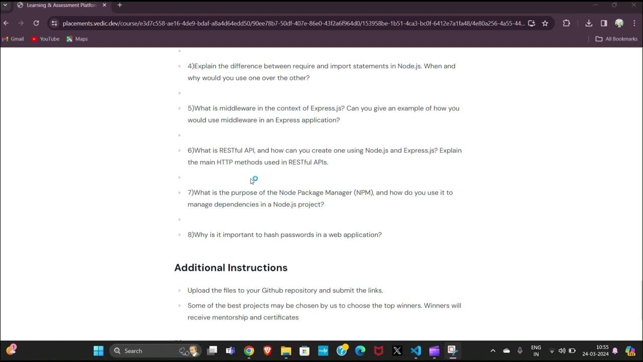 Basic javascript interview Questions || Nodejs || express js || ADDAGATLA MAHESH BABU - YouTube