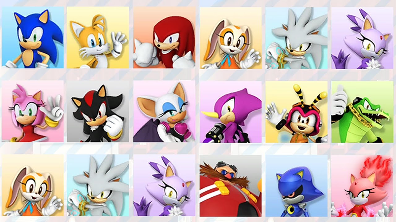 Sonic X Shadow Generations - All Character [4K] - YouTube