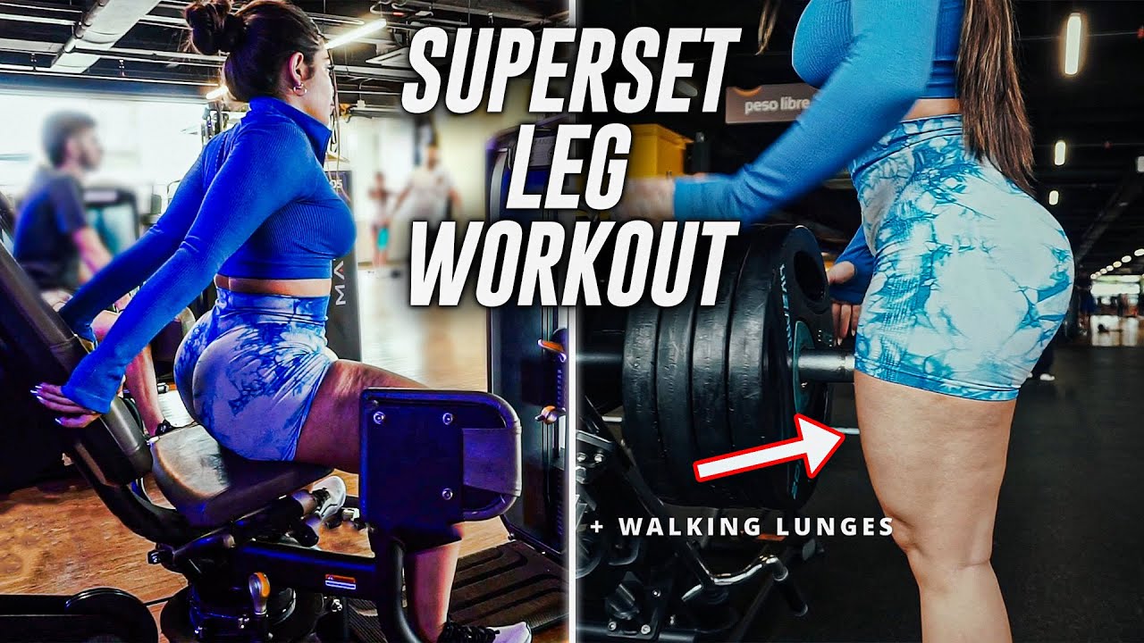 10 MIN SUPERSET LEG WORKOUT - YouTube