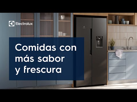 Refrigeradora Electrolux Inverter con AutoSense Side by side Color Negro