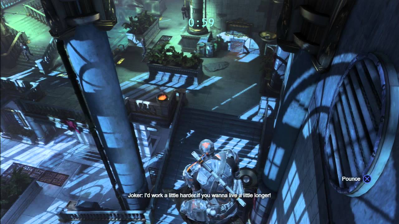 Batman Arkham Origins predator challenge map- Quiet Waters (Deathstroke ...