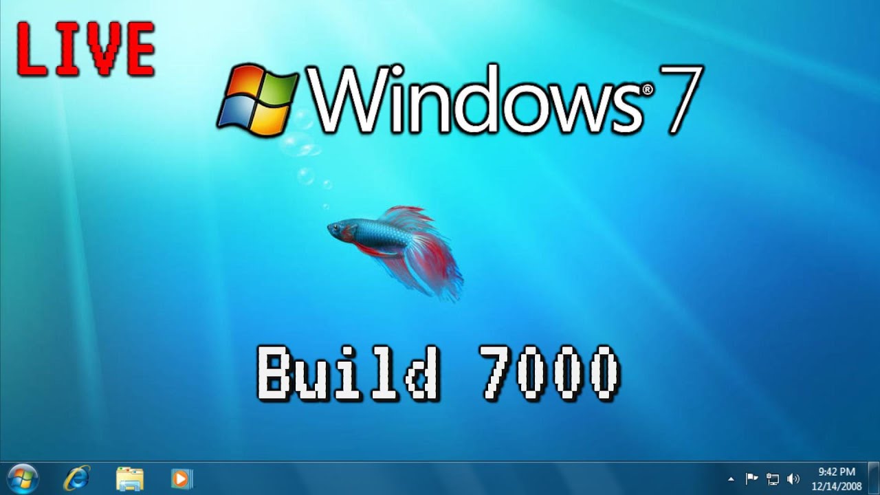 [LIVE] Windows 7 Build 7000 - PART 2 - YouTube