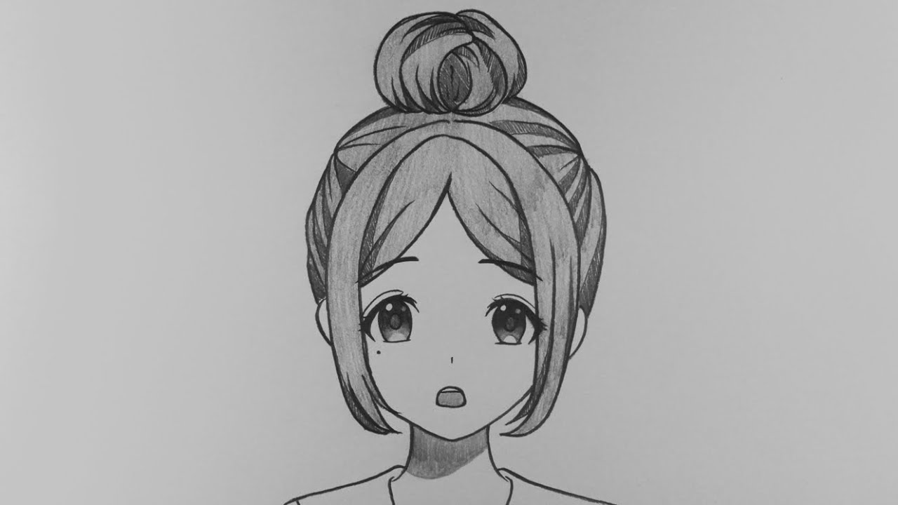 Gambar Sketsa Kartun Cewek