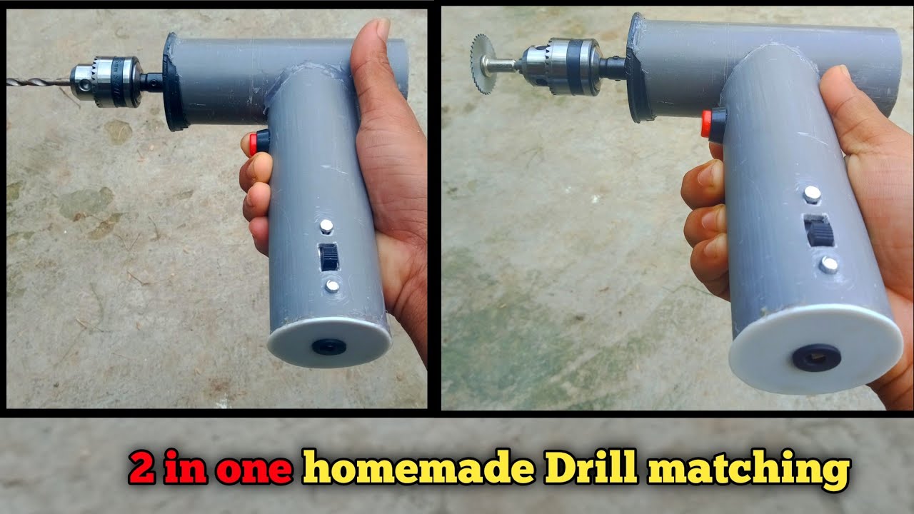 Powerful drill matching make at home । how to make a mini drill ...
