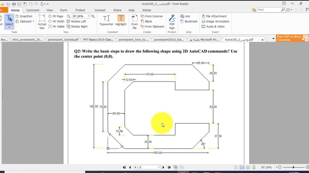 AutoCAD_Solve_5 - YouTube