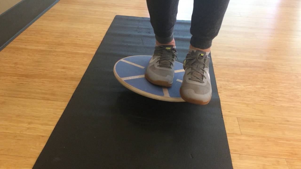Balance Board Exercise #7: Single Foot Side to Side - YouTube