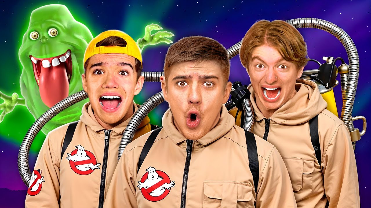 GHOSTBUSTERS in Real Life ! – In A Theme Park - YouTube