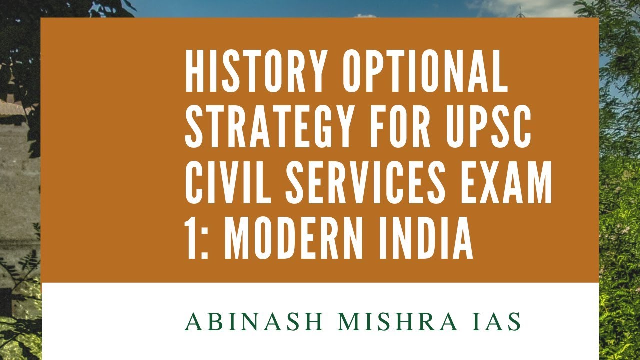 History Optional strategy for UPSC civil services exam 1 | IAS exam # ...