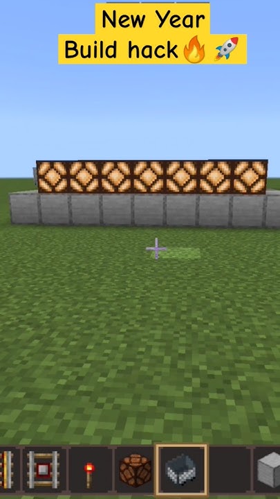 Minecraft New Year Build hack. Light hack.#shorts #hack#minecraft - YouTube