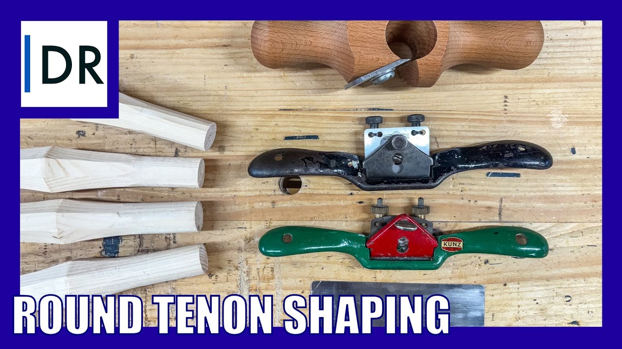 Foot stool tenon shaping with different tools 🇬🇧/🇺🇸 - YouTube