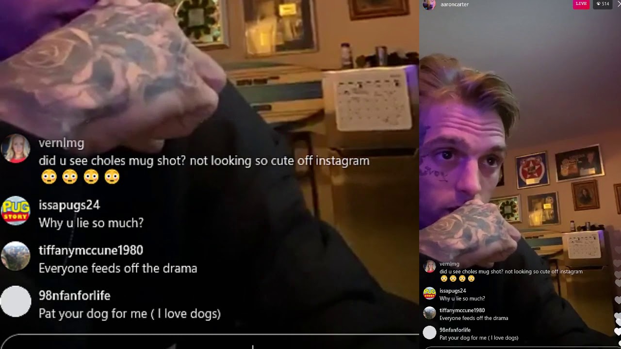 Child Star Aaron Carter Talks about Discord & Shrimp Gang #carterverse ...