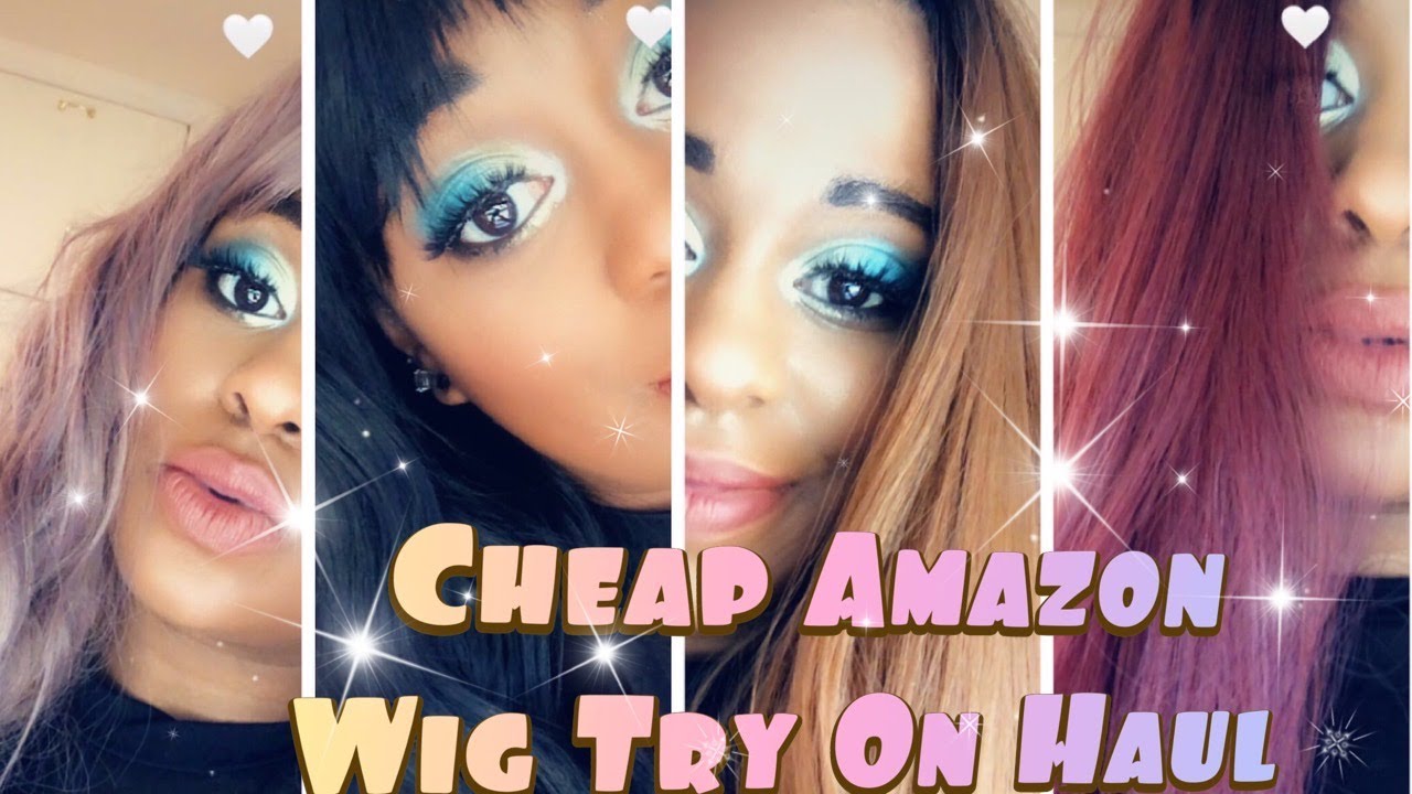 II Cheap Amazon Wigs II Try On II Woman of Color - YouTube