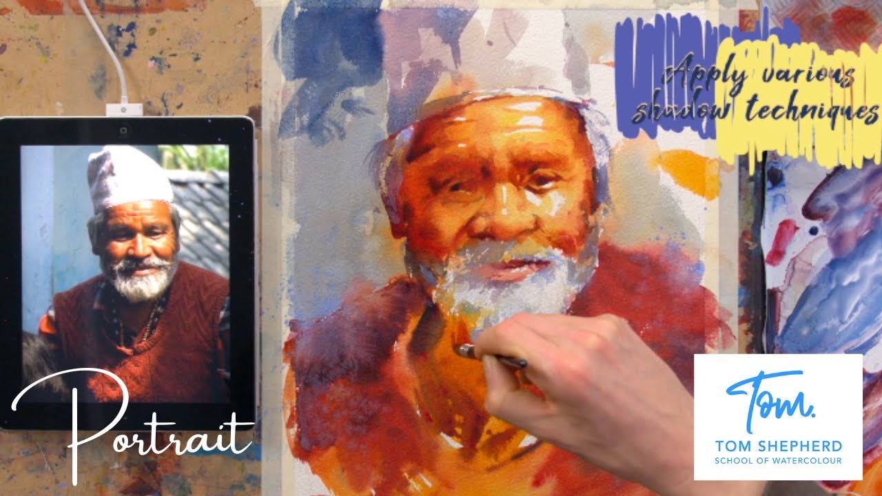 Portrait Preview with Tom Shepherd School of Watercolour - YouTube