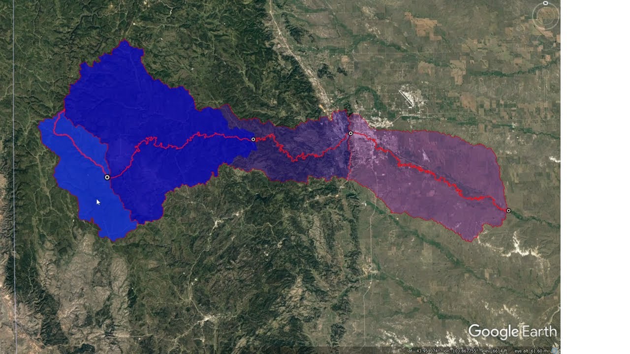 Goggle Earth Pro Watershed Analysis #GoggleEarth #Watersheds #Hydrology ...