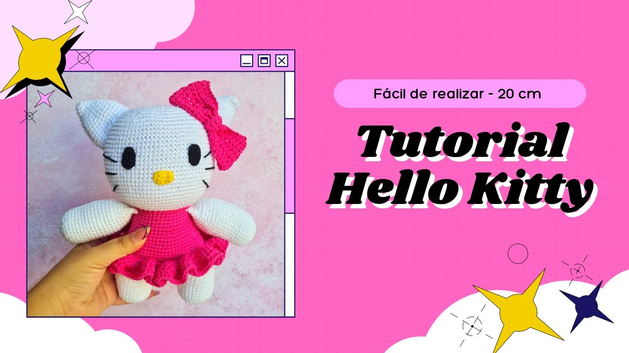 Amigurumi Hello Kitty - Patrón fácil de realizar - Hello Kitty patrón ...