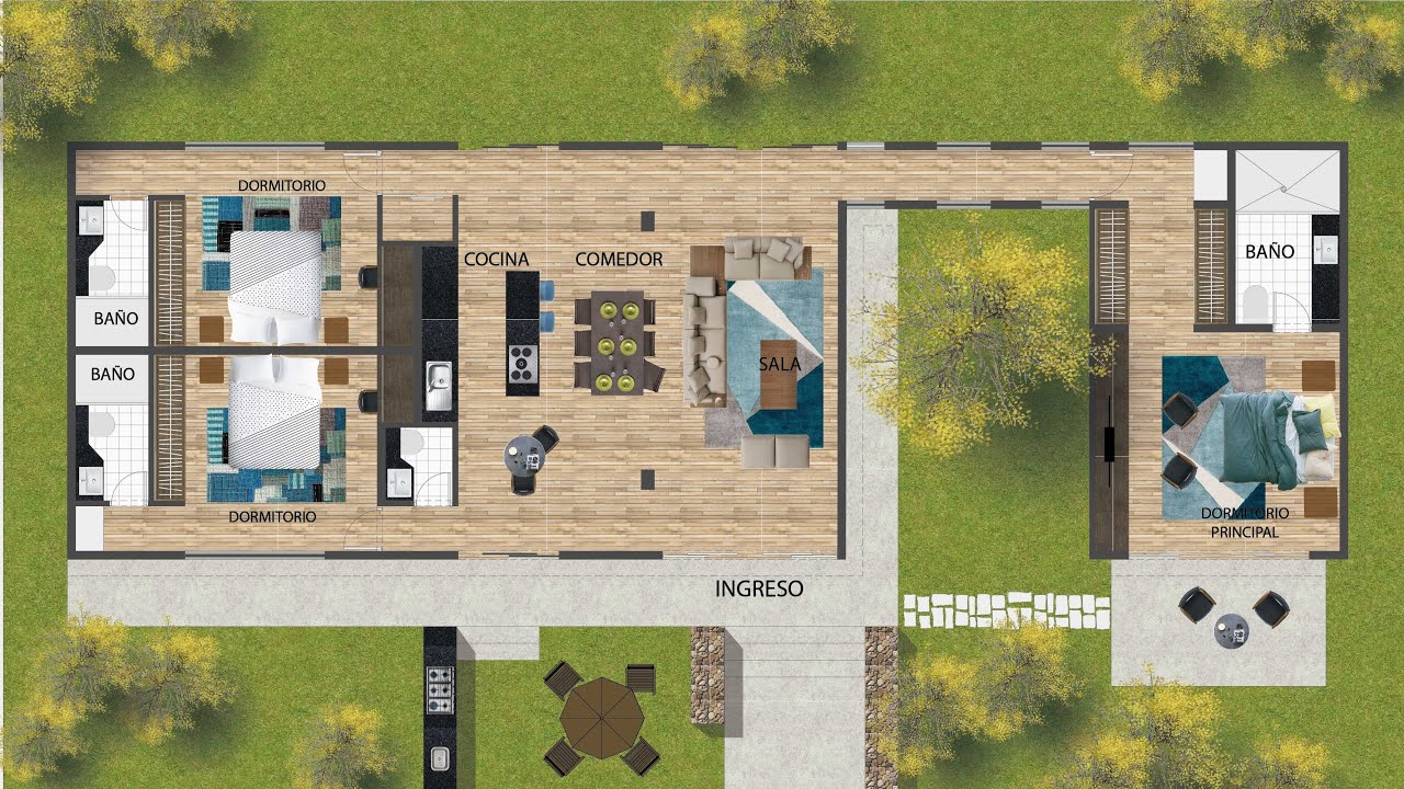 SIN PHOTOSHOP Planos Arquitectónicos en Illustrator 🎨APLICAR TEXTURA y ...