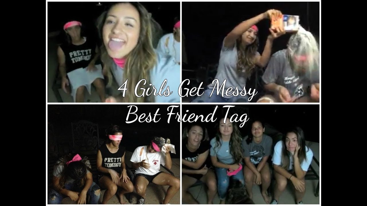 4 Girls Get Messy || Best Friend Tag || Aviana Sophia - YouTube
