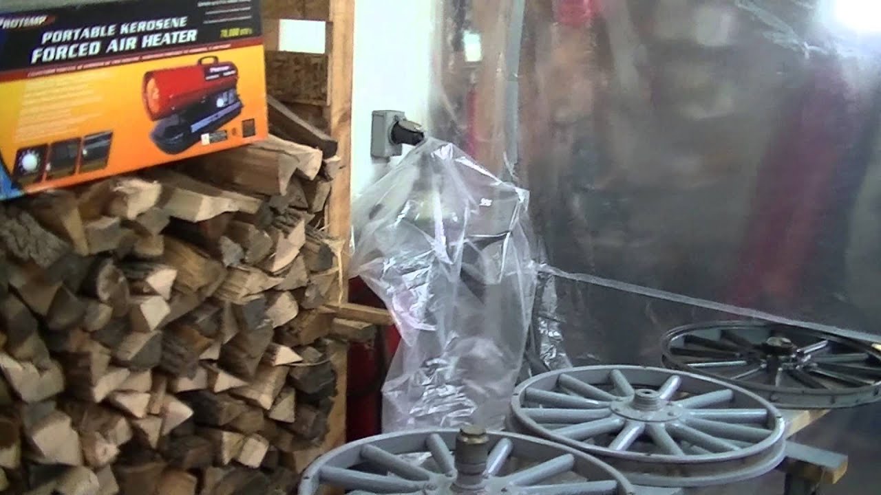 Temp paint booth 002 - YouTube