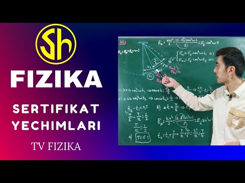 FIZIKA SERTIFIKAT YECHIMLARI. DEKABR 01.12.2024 @tvfizika