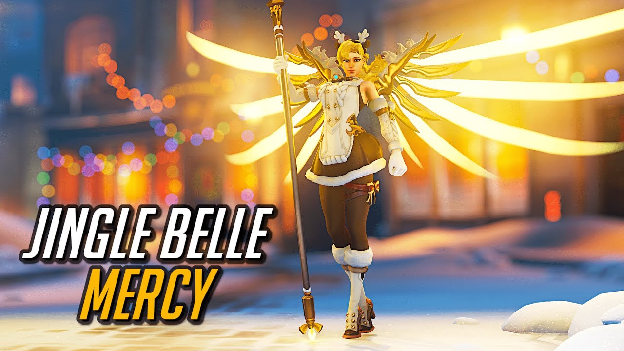NEW Jingle Belle Mercy is SO CUTE!! 🔔 Top 500 Gameplay - Overwatch 2 ...