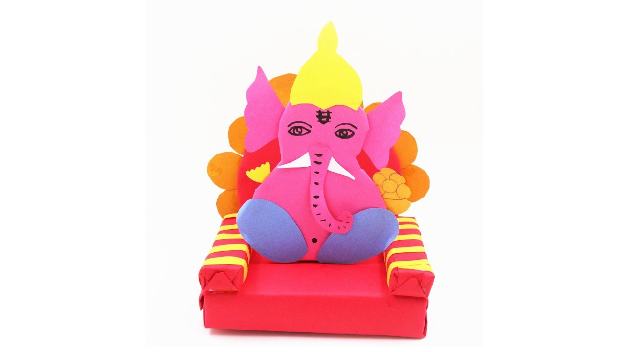 How to make lord Ganesha with Paper || Easy Craft - YouTube
