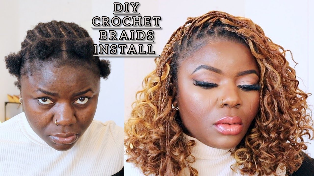 DIY Protective Hairstyle | DIY Crochet Braids Install | Dilias Empire ...