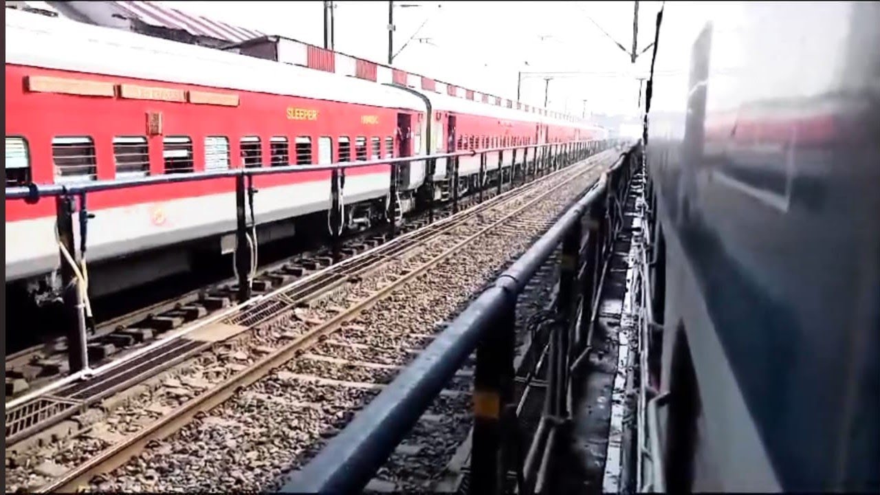 Avadh Express train It Gonda Junction station - YouTube