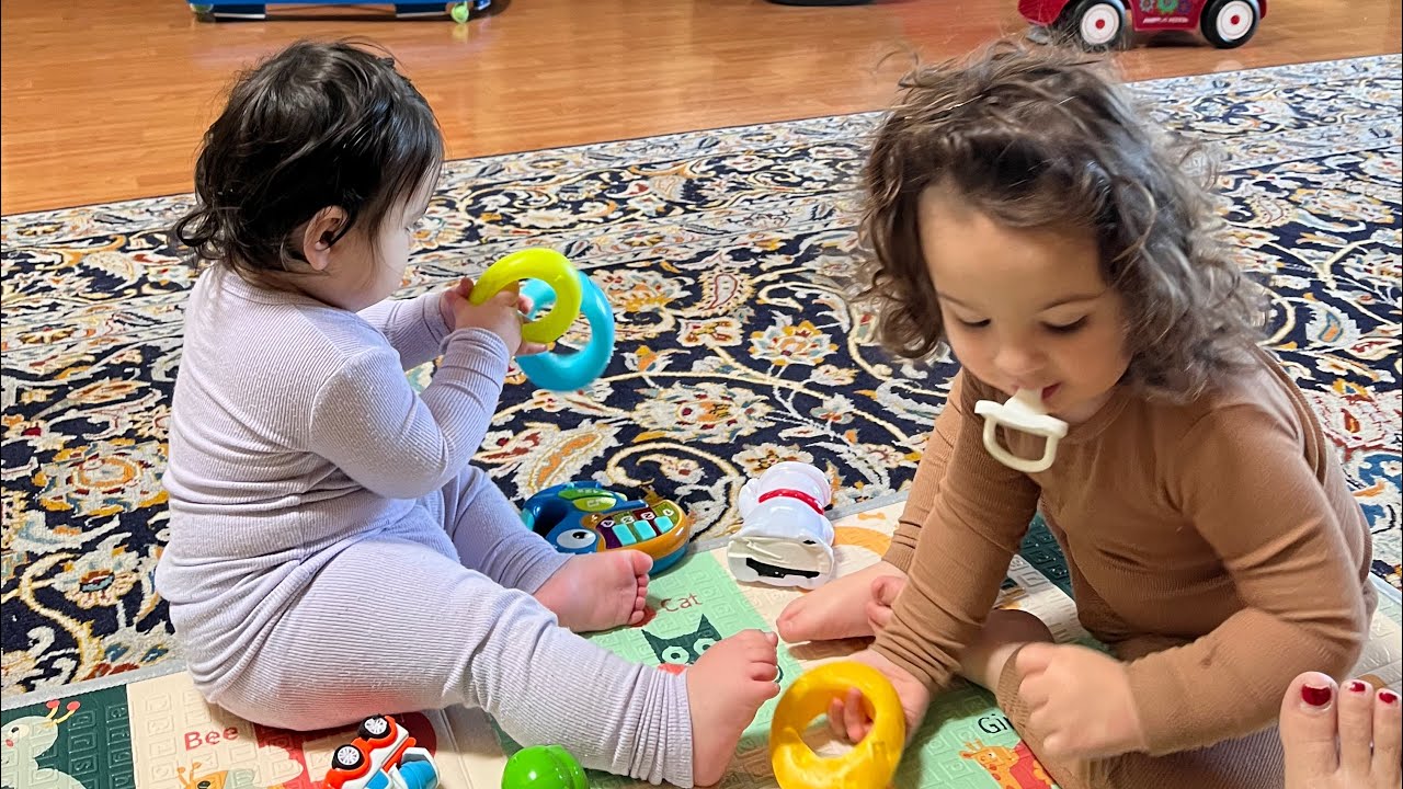 Alex and Anna played at Adams Garden - YouTube