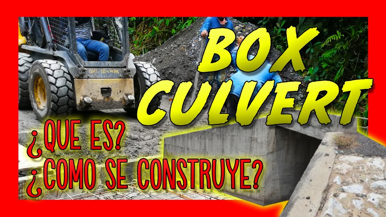 BOX CULVERT construcción PASO a PASO | MBG INGENIERÍA - YouTube