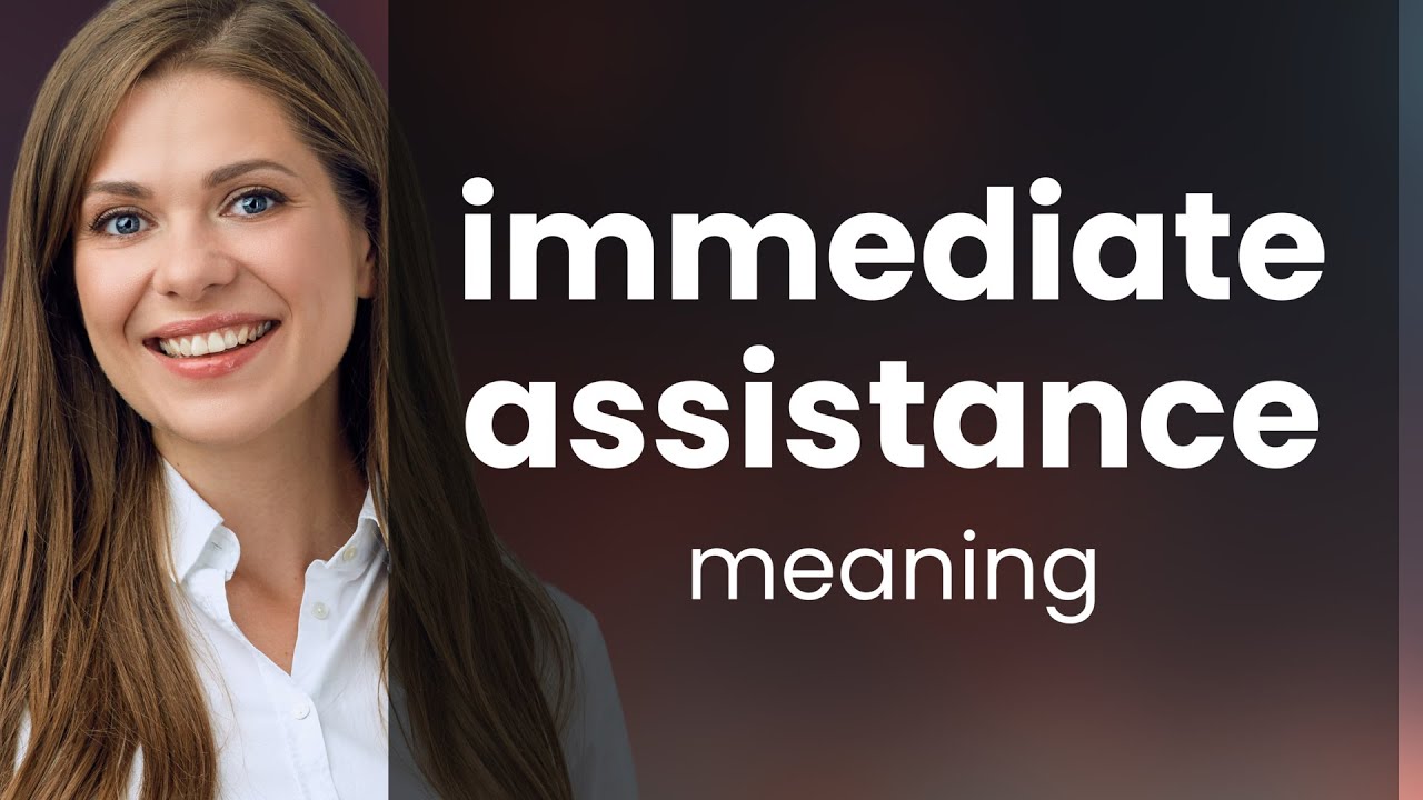 Understanding "Immediate Assistance": A Guide for English Language ...