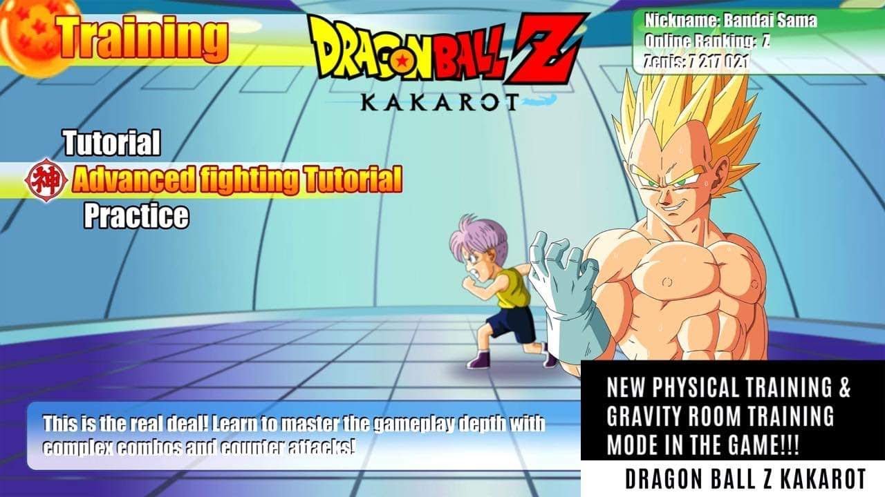 Dragon Ball Z KAKAROT - New Physical Training & Gravity Room Training ...