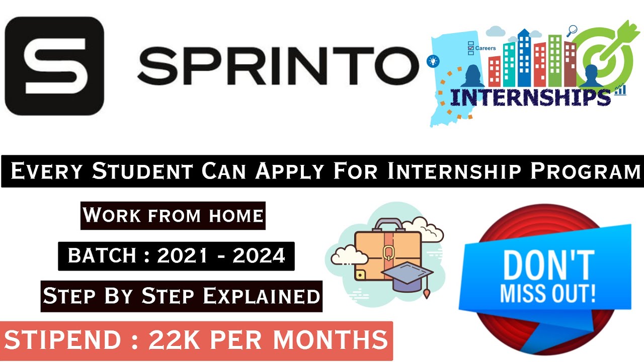 Work From Home | Summer Internship From Sprinto | 22k Per Month Stipend | Apply Now # ...