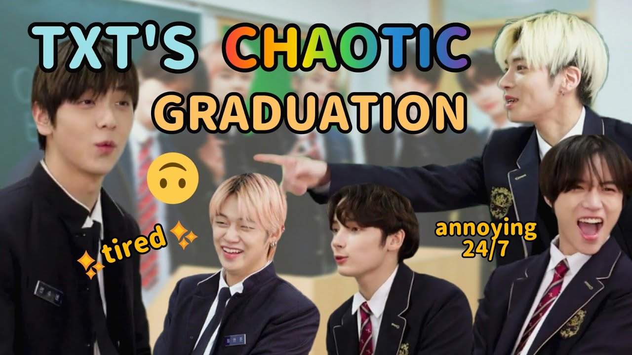 TXT's graduation was a mess - YouTube