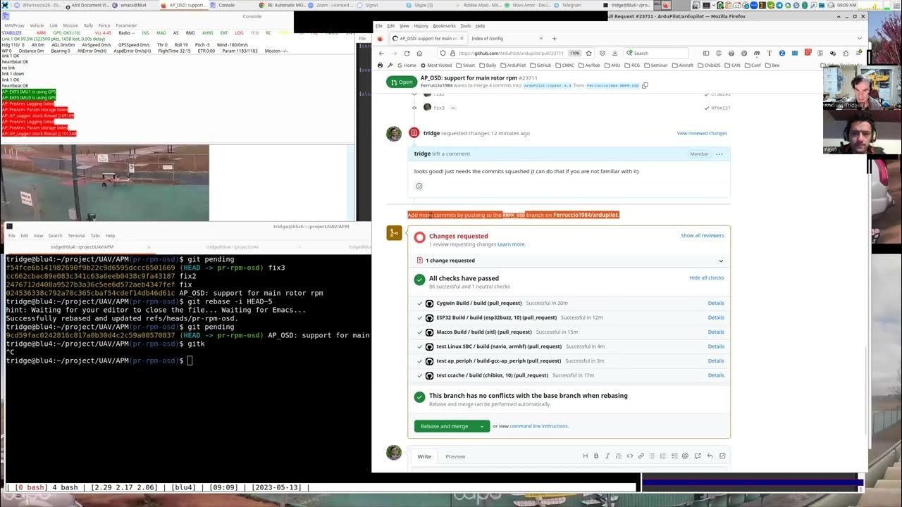 Fixing Up An Ardupilot Pr With Git Command Line Youtube