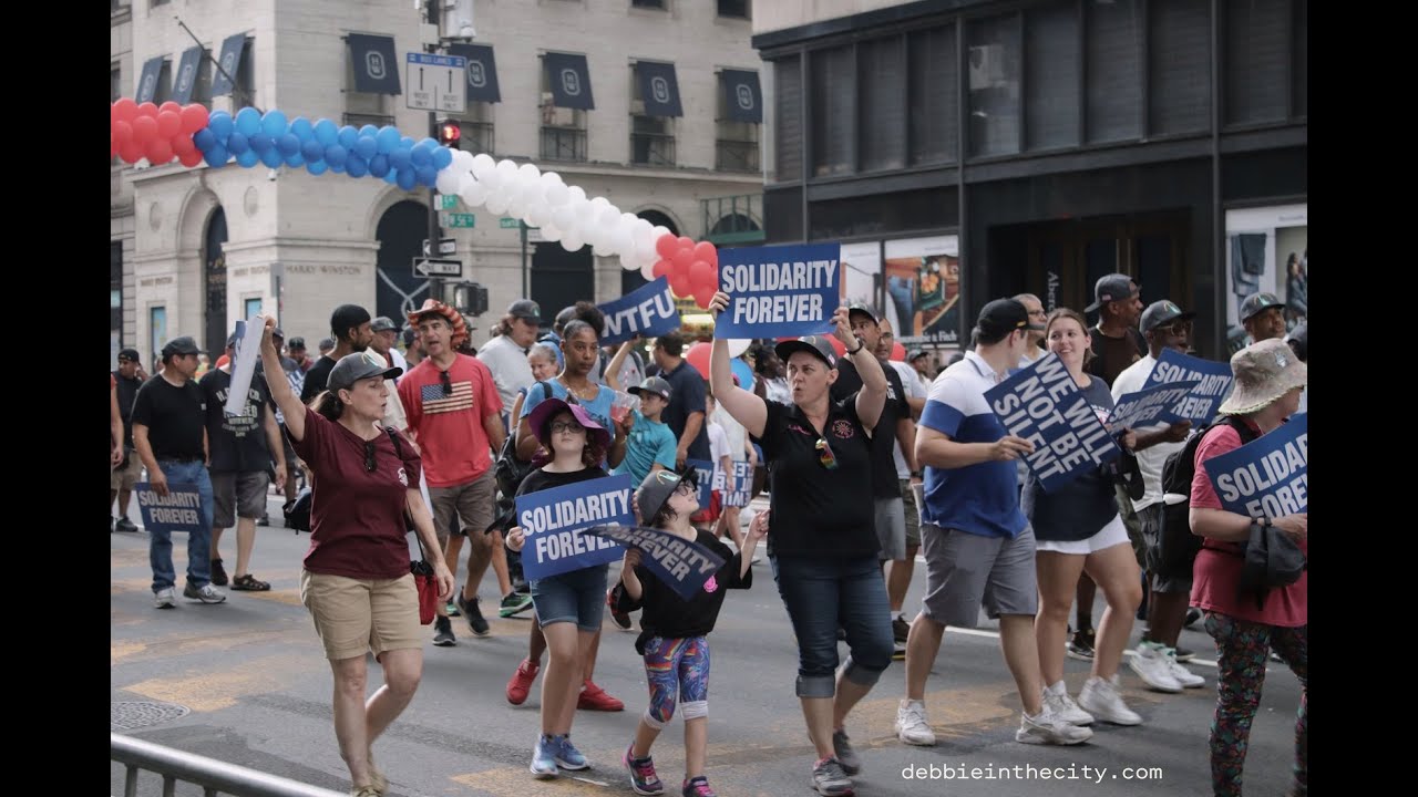 Local Union #3 IBEW at the 2023 NYC Labor Day Parade - YouTube