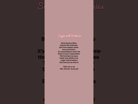 Dharia - Sugar and brownies song (Lyrics)🤎 #dharia #song