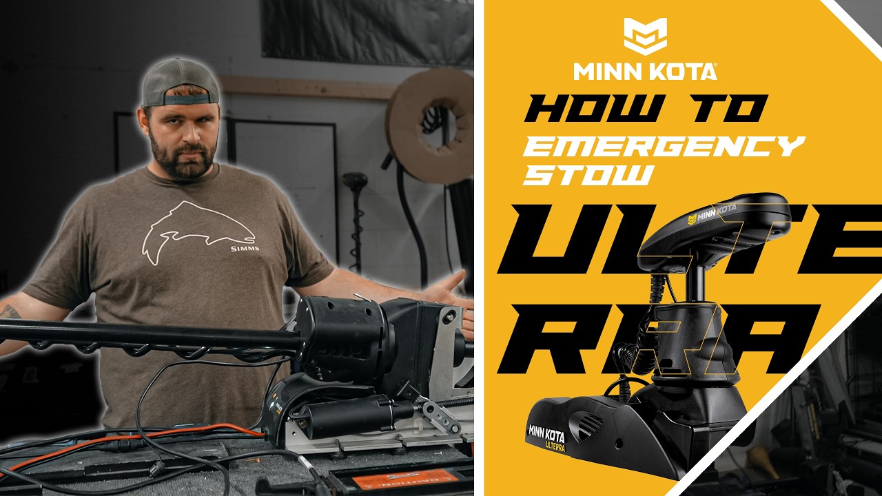 How to Emergency Stow a Minn Kota Ulterra | Quick Guide - YouTube
