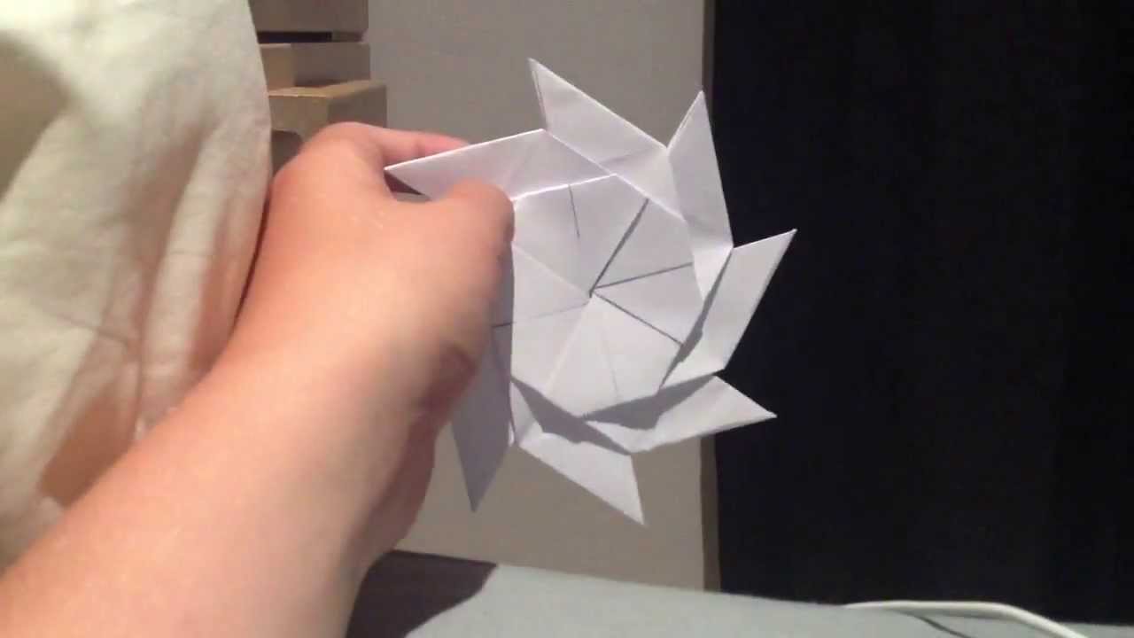 My 8 spiked foldable shuriken. - YouTube