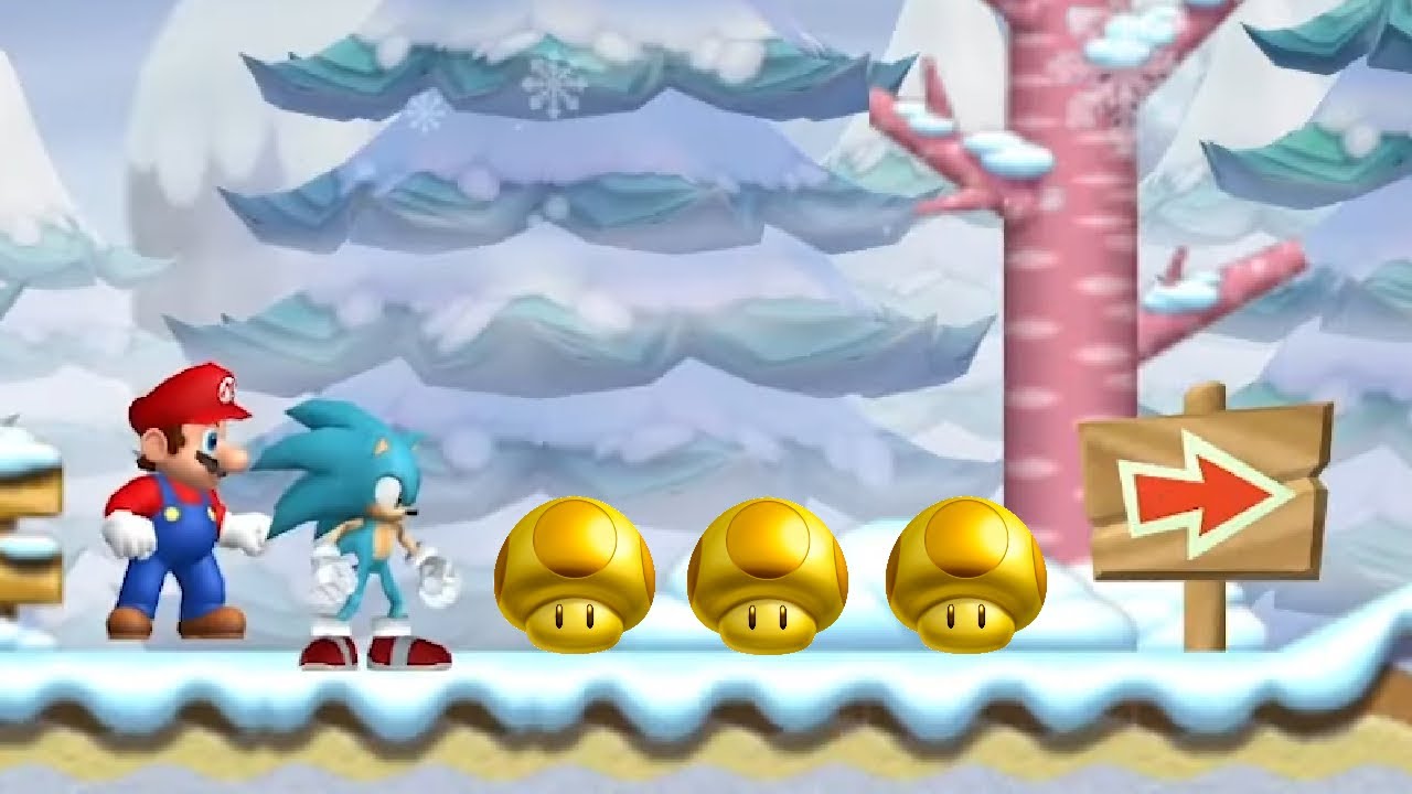 New Super Mario Bros Wii Blue Edition 2 Player - Walkthrough - #03 ...