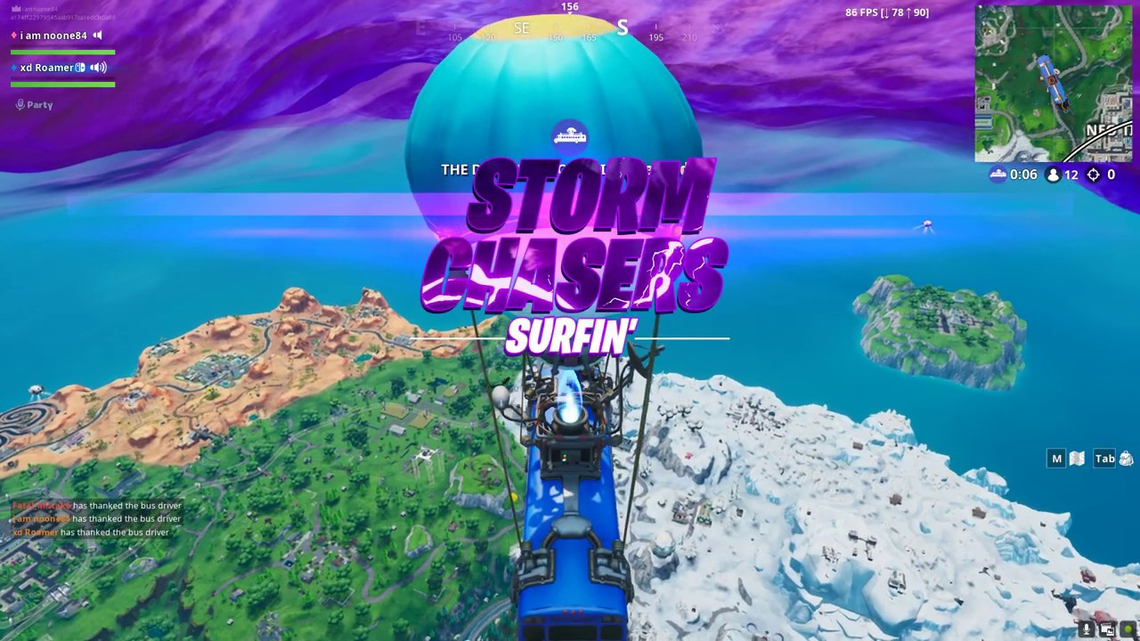 Fortnite Storm chasers: Surfin' mode - YouTube