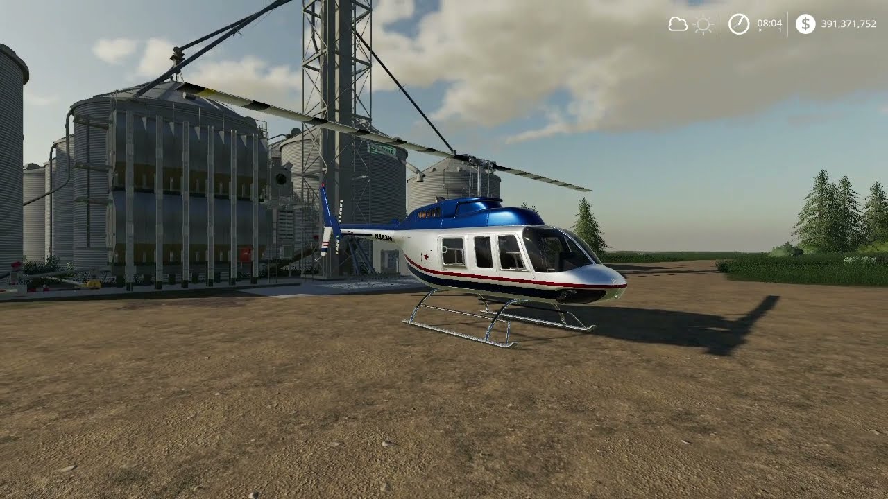 Farming Simulator 19 Gameplay: "FS19 Helicopter Mod - YouTube